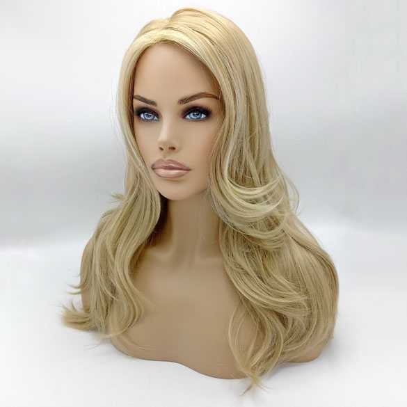 Pruik blond haar met speelse slagen in laagjes (sample verkoop) - Mooie ...