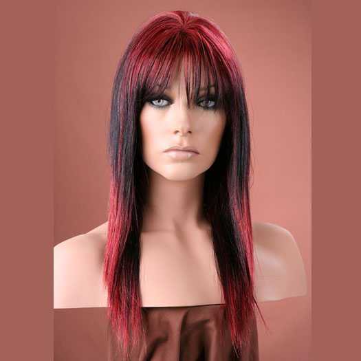 Pruik halflang steil haar in laagjes Jewel kleur 3T118M1B - Mooie ...